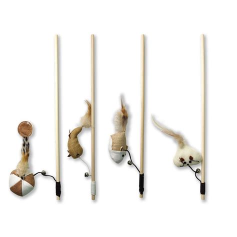 Solid Wood Cat Teaser Mainan Batang Kucing Kayu Shopee Malaysia