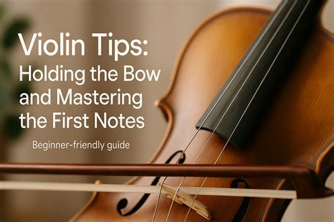 Violin Tips Holding The Bow And Mastering The First Notes Toptunetales