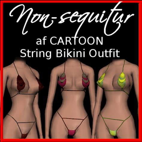 Af Cartoon String Bikini Outfit 2 The Sims 3 Loverslab