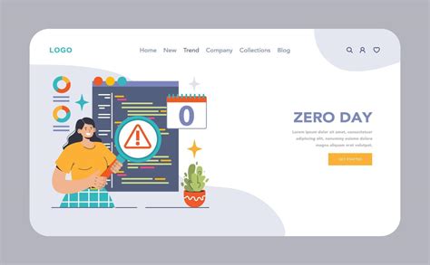 Zero Day Vulnerability Discovered Flat Illustration 45375231 Vector