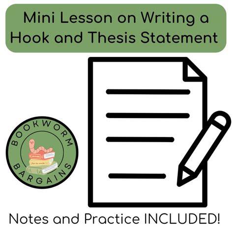 Mini Lesson On Writing A Hook And Thesis Statement Teacher S Blog Essay Writing Th Grade Ela