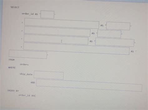 Solved Write A Sql Query That Satisfies The Requirements