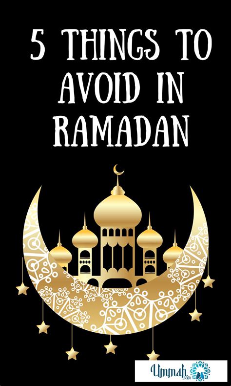 What Can You Not Do During Ramadan Things You Should Avoid Ummah Com