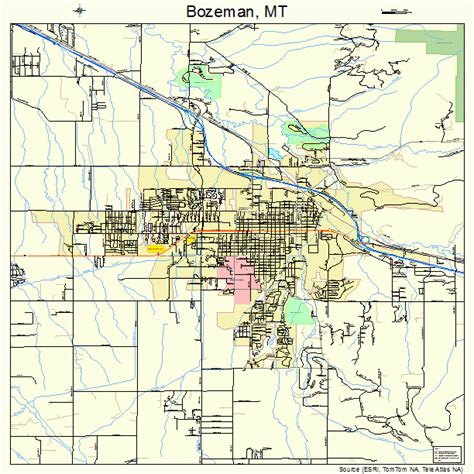 Bozeman Montana Street Map 3008950