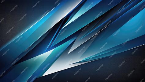 Premium Photo Modern And Abstract Geometric Blue Wallpaper For Business Presentations