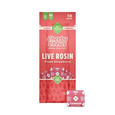 Cheeba Chews Rosin Strawberry 100mg Rec