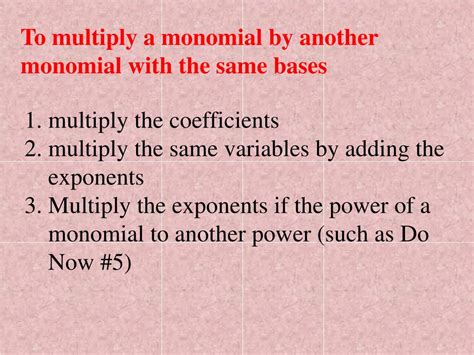 PPT Understanding Monomial Multiplication Rules And Examples PowerPoint Presentation ID 2672695