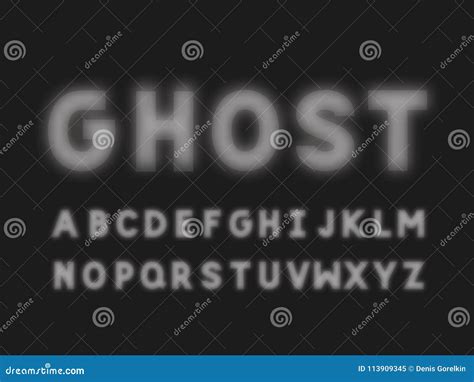Ghost Alphabet Vector Font Type Letters Symbols And Numbers CartoonDealer Com