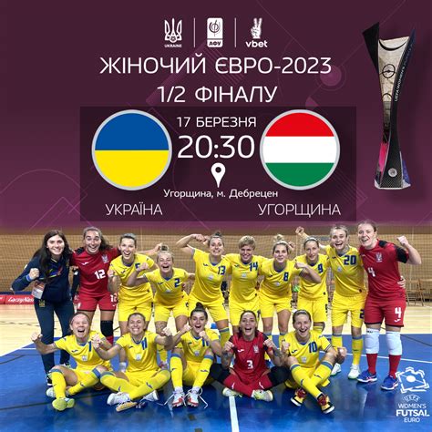Жіночий Євро 2023 в 1 2 фіналу збірна України зіграє з Угорщиною Асоціація футзалу України