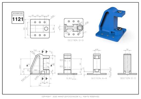 D CAD EXERCISES STUDYCADCAM