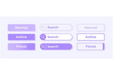 Active And Inactive Options UI Elements Graphic By Bsd Studio Creative Fabrica