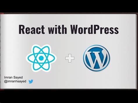 Free Video React Wordpress Tutorial Headless Wordpress React