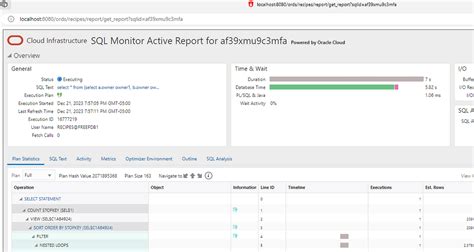 Auto Refreshing Oracle Active Sql Monitor Reports By Tyler Tarwater