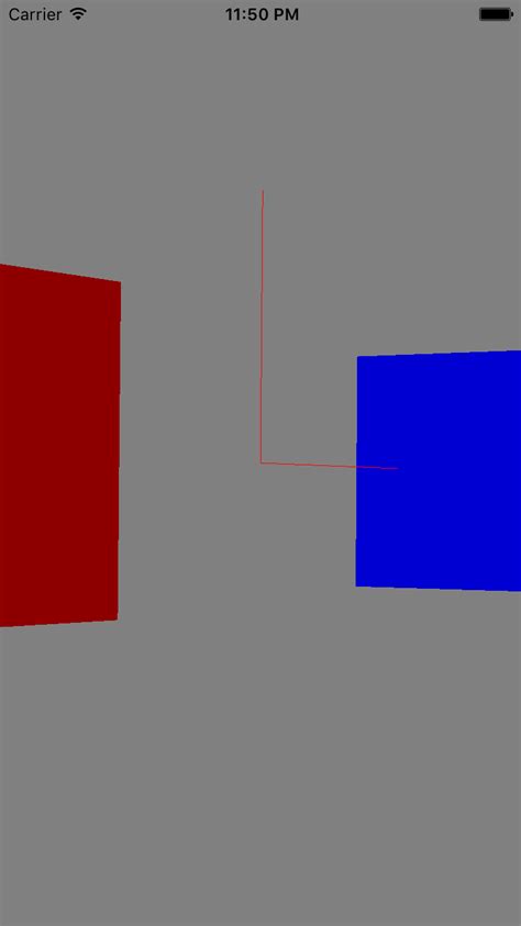 Ios Drawing A Line On Scenekit Wont Work On Device Stack Overflow