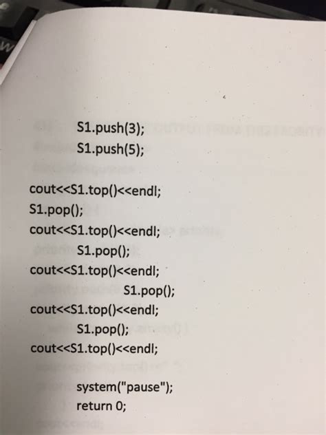 Solved System Pause Return Hincludesiostream Chegg Com