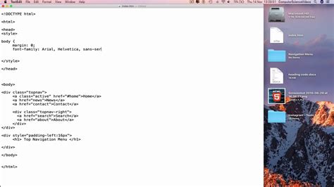 How To Code A Navigation Menu With Left And Right Align Links Using Html5