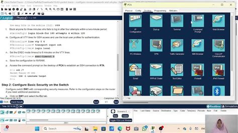 Jarkom 16 4 6 Packet Tracer Configure Secure Passwords And Ssh Youtube