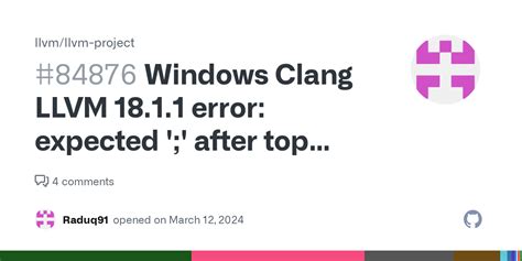 windows clang llvm 18 1 1 error expected after top level