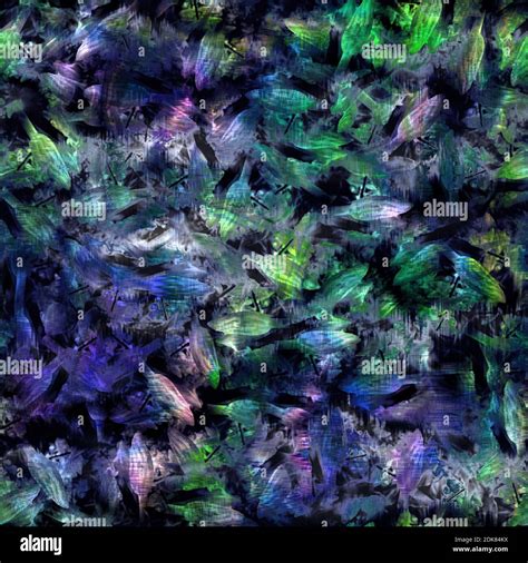 Seamless Abstract Color Blobs With Floral Overlay Stock Photo Alamy