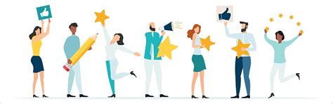 고객 피드백 평가 온라인 설문조사 개념 고객 경험을 평가하고 리뷰를 작성하고 피드백을 남기는 사람들 그룹 클라이언트 사용자 만족도 격리된 플랫 벡터 일러스트레이션 Brand