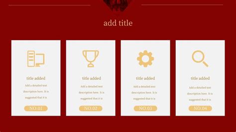 Screen Shot Of Red Background With Icons Diagram Google Slide Theme And Powerpoint Template