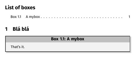 Table Of Contents How To Prevent A List Of Of Tcolorbox Es From Repeating The List Lable