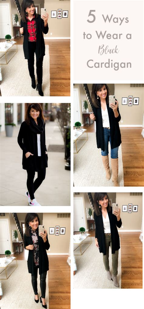 Black Cardigan Outfit Ideas