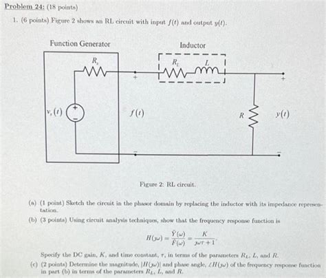 solved 1 6 points figure 2 shows an rl circuit with