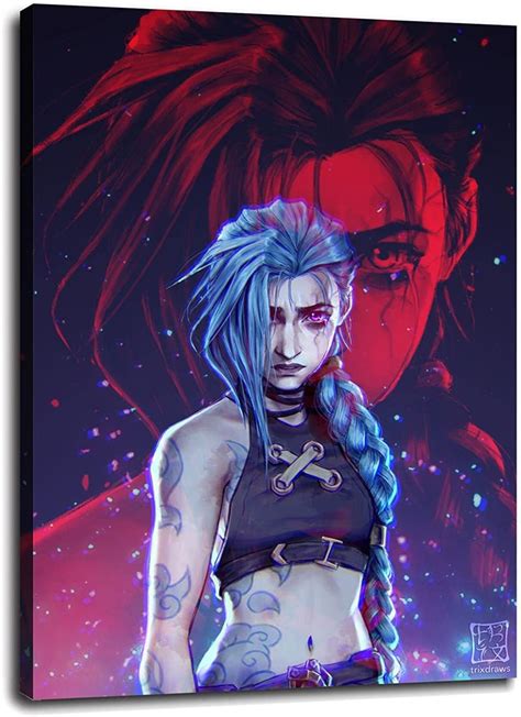 Fnexinh Jinx Arcane Poster Anime Posters Decorative