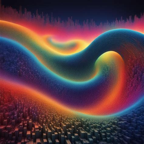 Premium Photo Wave Of Colorful Liquid Flow Abstract Background