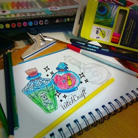 Potion Bottles Drawing Bottle Drawing Colored Pencils Tattoo Designs