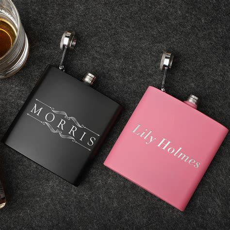 Personalized Flask Set Personalized Flask For Best Man Groomsman