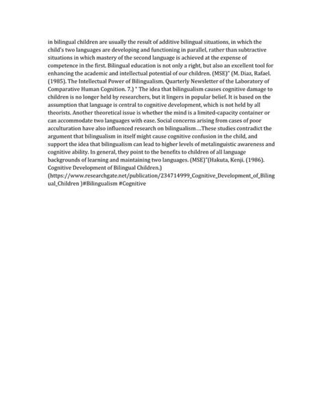 Bilingualism And Cognitive Docx