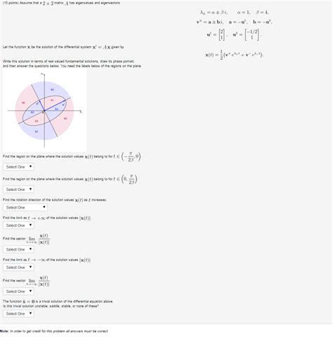 assume that a 2 times 2 matrix a has eigenvalues and
