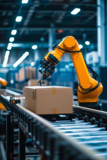 Premium Photo Robots In The Warehouse Artificial Intelligence Supply Chain Future