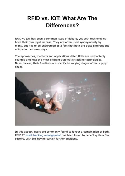 Ppt Rfid Vs Iot What Are The Differences Powerpoint Presentation