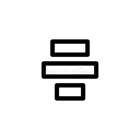 Align Center Icon Word Document Text Edit Paragraph Page Alignment Grid Line Navigation Menu