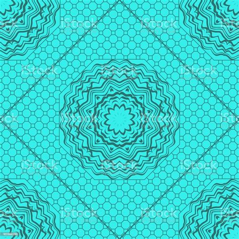 꽃 레이스 장식입니다 현대 기하학적 패턴입니다 원활한 벡터 일러스트입니다 벽지 초대장 장식 직물에 대 한 텍스처 벡터 일러스트 레이 션 0명에 대한 스톡 벡터 아트 및 기타