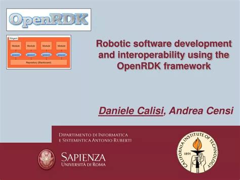 Ppt Robotic Software Development And Interoperability Using The