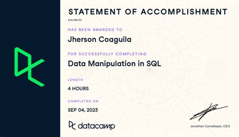 Jherson Coaguila Cornejo On Linkedin Dataanalysis Sqlcertification