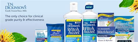 T N Dickinsons Witch Hazel 100 Natural Astringent For