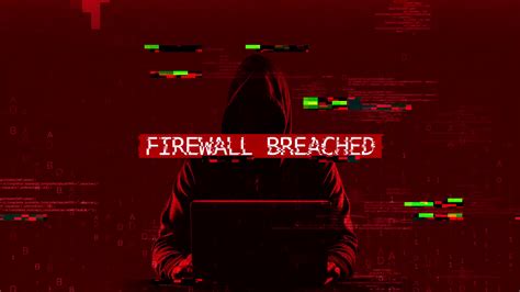 Firewall Breached Warning Text On Signal Stock Motion Graphics Sbv