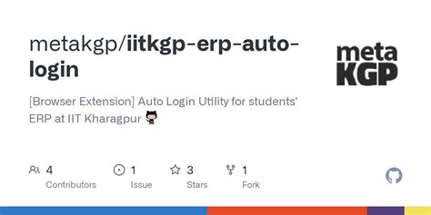 Github Metakgpiitkgp Erp Auto Login Browser Extension Auto Login