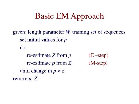 Ppt Learning Sequence Motifs Using Expectation Maximization Em And