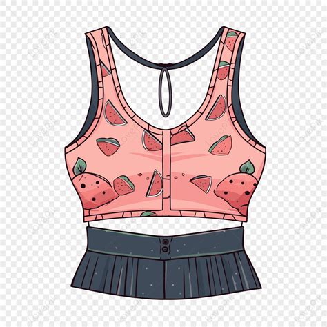 Crop Top Vectorcartoontopssticker Png Picture And Clipart Image For