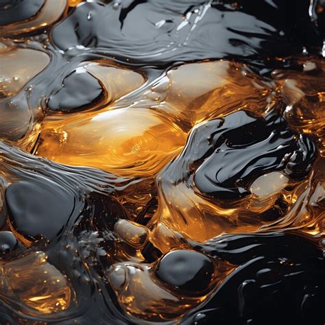 Premium Ai Image Mass Of Fluid Melting Metal