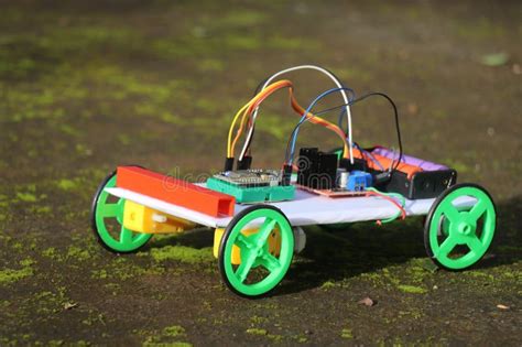 Small Robotic Car That Can Be Controlled Remotely Built As A Part Of Science Project Robotic