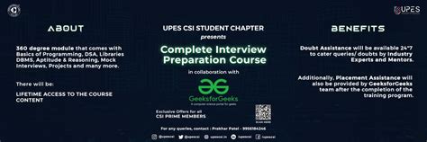 computer society of india upes on linkedin career geeksforgeeks