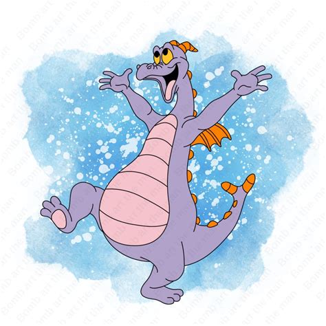Figment Cute Clipart Epcot Figment Png Purple Dragon Clipart Instant