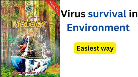 Virus Survival In Environment Chapter 5 Acellular Life 11th Class